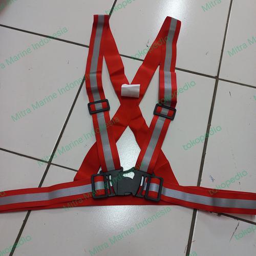Jual Rompi Karet V Merah /Rompi Safety/Rompi APD/Rompi Proyek Merah ...