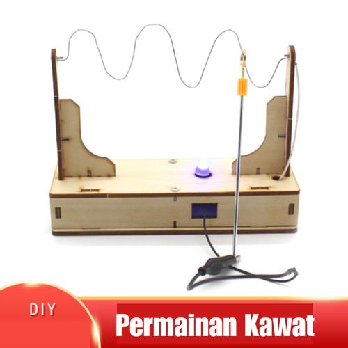Jual DIY Rakit Kayu Permainan Kawat Alat Peraga Fisika Elektronika ...