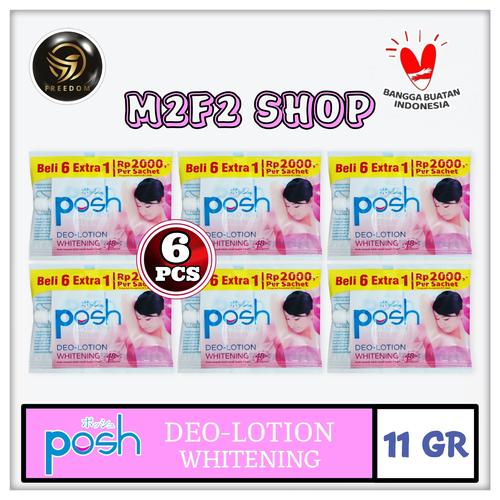 Jual Posh Women Deo Lotion Whitening Sachet - 11 gr (Harga 6+1 Pcs ...