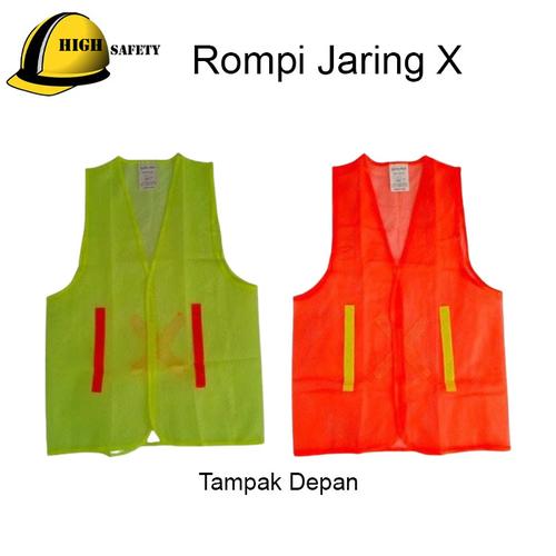 Jual Rompi Safety Jaring Polyester X / Rompi Safety Proyek / Rompi ...