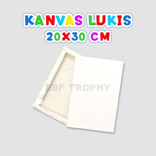Jual Kanvas Lukis 20 x 30 cm Bingkai / Media Lukis Warna Putih Polos ...
