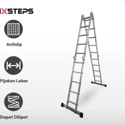 Jual krisbow fixstep tangga lipat aluminium 6.57meter - Kota Surabaya ...