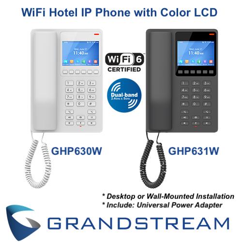 Jual Grandstream GHP630W GHP631W - WiFi Compact Hotel IP Phone with ...
