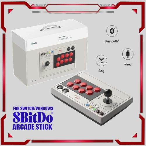 Jual 8Bitdo Arcade Stick Controller Gamepad Wireless for Switch Windows PC Steam - V3 Arcade ...