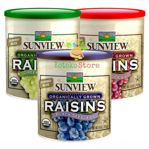 Jual Sunview Organic Jumbo Size Raisins Seedless / Kismis Sunview ...