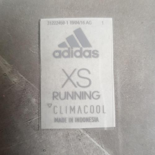 Jual Iron on Heat Press Size Adidas Running Label Tag/ Size Tag/Label ...