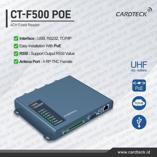 Jual UHF Fixed Reader Support 4Channel Antenna Long Range RFID Cardteck ...