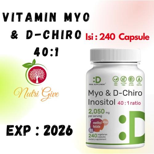 Jual Deal Myo Inositol Supplement & D-Chiro Inositol 2050 mg - 240 ...