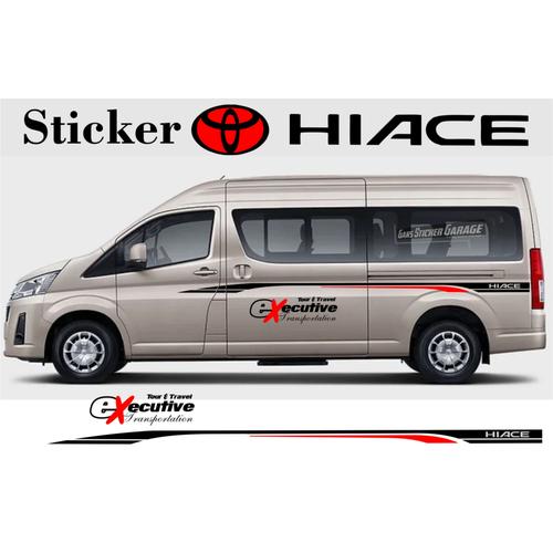 Jual sticker toyota hiace premio aksesoris toyota hiace - HITAM MERAH ...