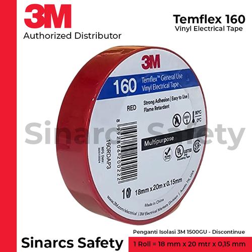 Jual 3M Temflex 160 Isolasi Listrik General Use Vinyl Electrical Tape ...