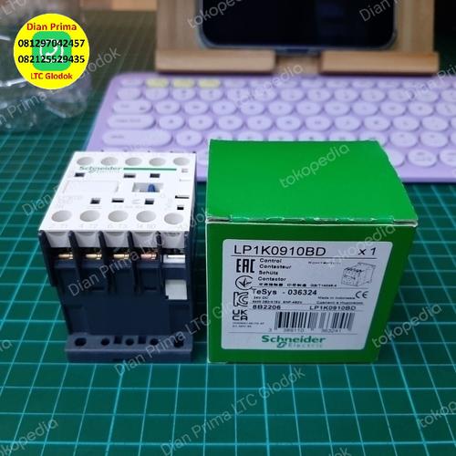 Jual Schneider contactor LP1K0910BD coil 24Vdc 4kW 380/415V - Jakarta ...