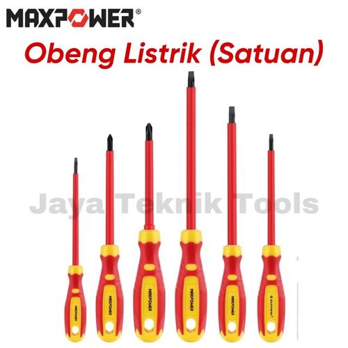 Jual Obeng Listrik Maxpower Insulated Screwdriver Insulasi Plus Min ...