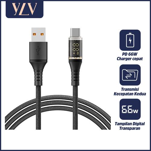 Promo KIVEE Kabel Data 5V/5A Braided wire Fast charging USB to TYPE-C 1 ...