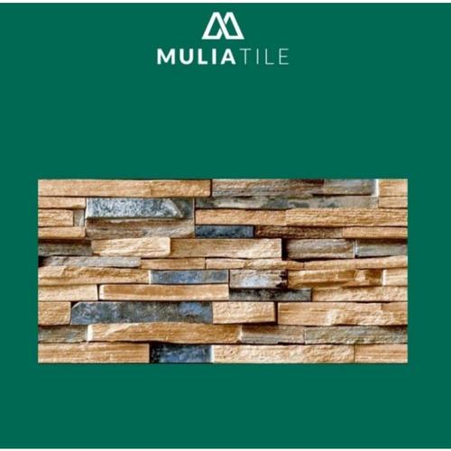 Jual KERAMIK DINDING MULYA NEO ROCHE MOTIF BATU 40X20 - STONE - Kab ...