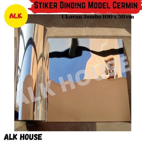 Jual Stiker Dinding Kamar Wall Sticker Wallpaper Model Cermin Besar 1m ...