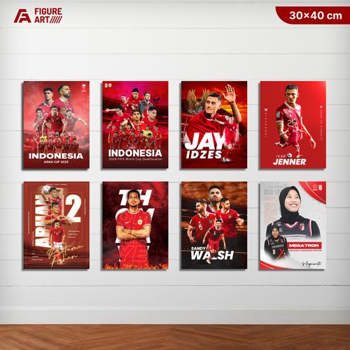 Jual Poster Kayu TIMNAS INDONESIA Hiasan Dinding Ukuran 30x40 - Pratama ...