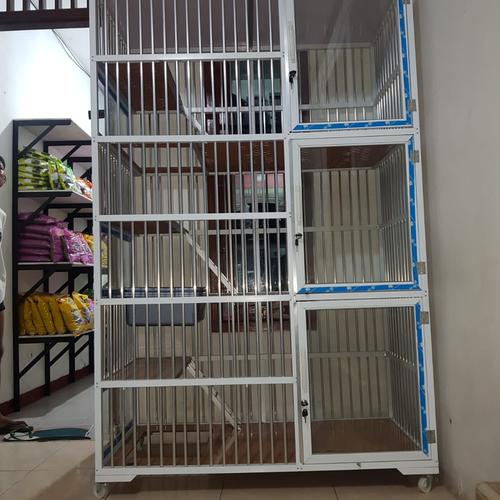Jual KANDANG KUCING 3 RUANG PINtU SAMPING - Hitam - Kota Tangerang ...