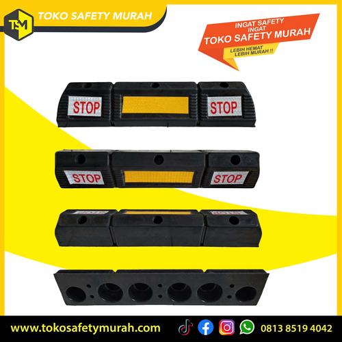 Jual Rubber Wheel Stopper STOP / Pengganjal Ban Mobil Ganjalan Roda ...