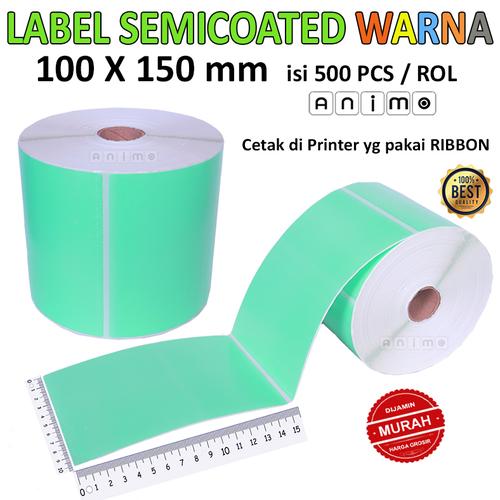 Jual LABEL SEMICOATED WARNA 100X150 - LABEL BARCODE 100 X 150 MM isi ...