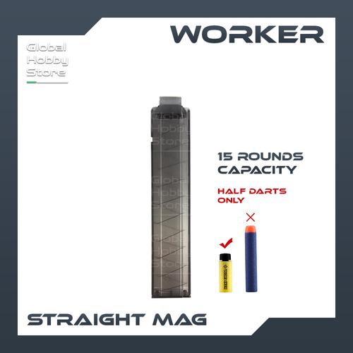 Jual WORKER - MAGAZINE - STRAIGHT 15 - NERF / HALF DART / BLASTER ...