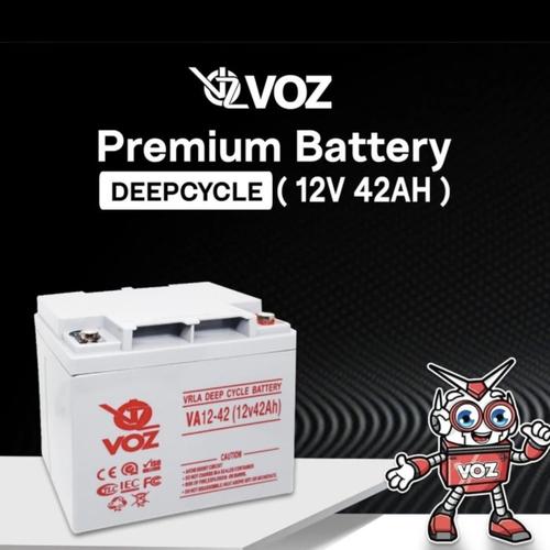 Jual VOZ Battery VA 12-42 (12V 42Ah)Deep Cycle Baterai|Baterai Solar ...