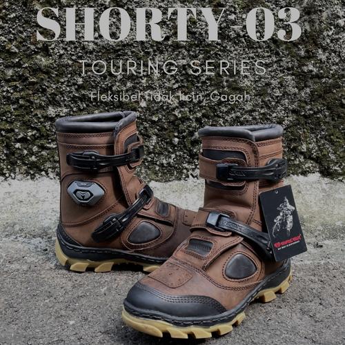 Jual SEPATU TOURING MRC MX ADVENTURE SHORTY TECHNO 3 SERIES - Hitam, 45 ...