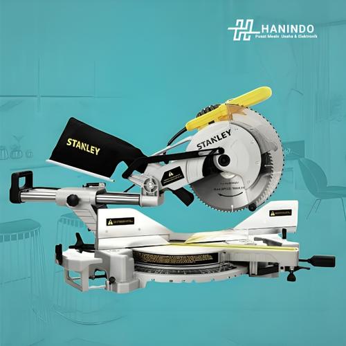 Jual SM18 Miter Saw Mitersaw Sliding Gergaji Kayu 10" 10 " Stanley SM 18 - Jakarta Pusat ...