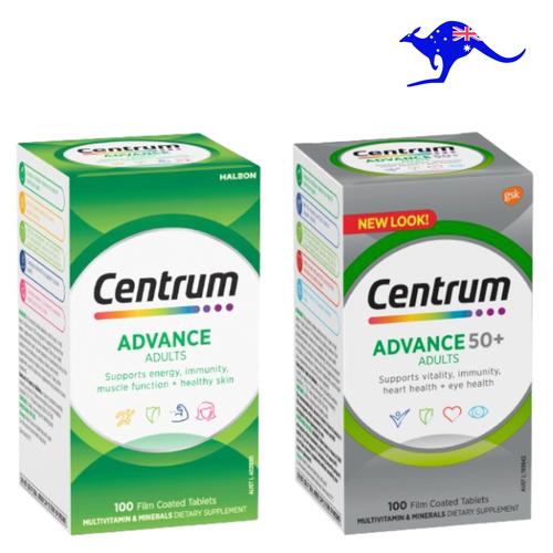 Jual Centrum Advance For Adults 100 Tablets Advanced 50+ 100 Adult ...