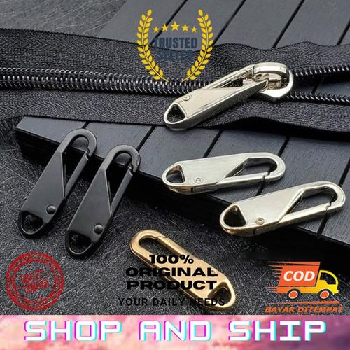 Jual Metal Zipper Puller Zip Slider Extender for Suitcases Backpacks ...