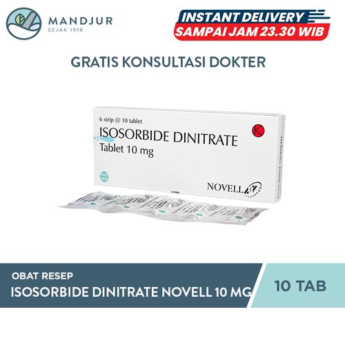 Jual Isosorbide Dinitrate 10 Mg Strip 10 Tablet / Obat Jantung ...