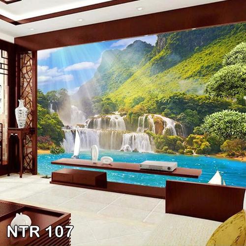 Jual Wallpaper Custom 3D Air Terjun Walpaper Kustom Waterfall Curug ...