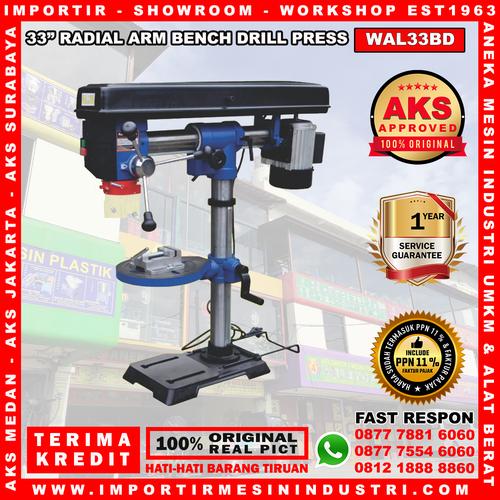 Jual Mesin Bor Besi / Kayu / Radial Arm Bench Drill 16 mm WAL33BD ...