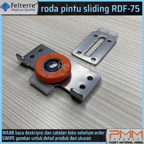 Jual roda pintu sliding RDF-75 | rel lemari geser 688 beban max sd 40 ...