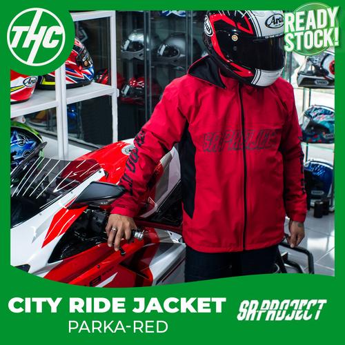 Jual CITY RIDE JACKET RED SR PROJECT JAKET RIDING PARKA GORETEX ...