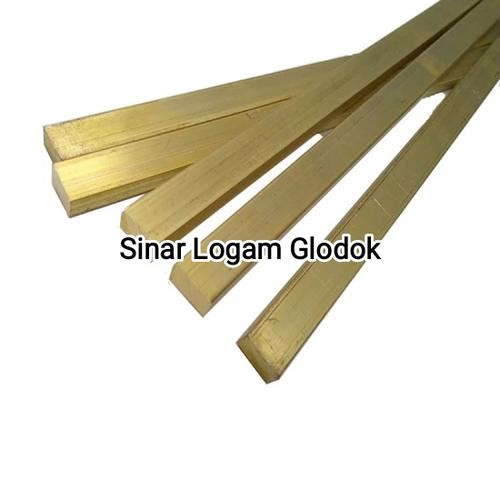 Jual inlay kuningan strip plat kuningan 5mm x 10mm x 500mm - Jakarta ...