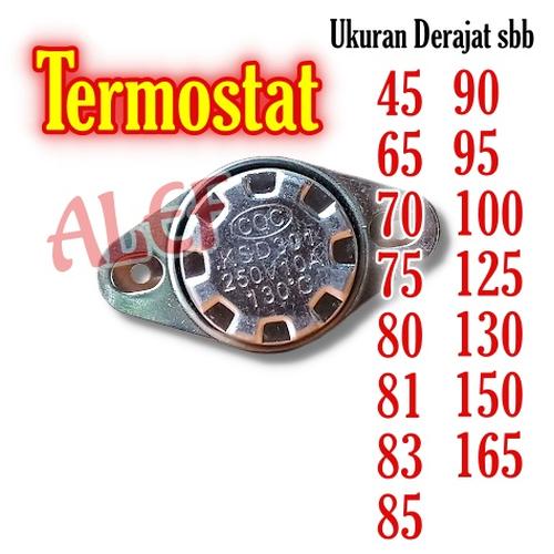 Jual thermostat termostat 45 65 70 75 80 81 83 85 90 95 100 125 130 150 165 °C derajat thermo ...