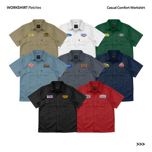 Promo WORKSHIRT PATCH SHORT SERIES/KEMEJA KERJA PENDEK BY ENGINEER ...