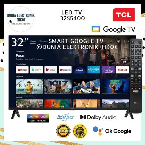 Promo TCL 32S5400 32 Inch | TCL Google TV 32 Inch FHD Bezel Less | TCL ...