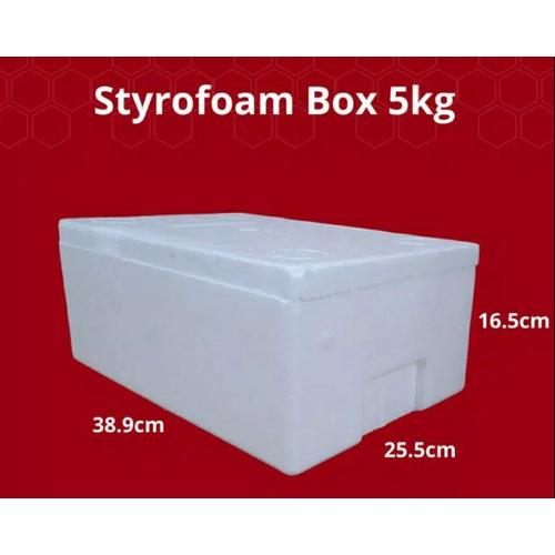 Jual GABUS STEROFOAM STYROFOAM Tanggung 5KG 39x26x17 Wadah Air Ikan ...