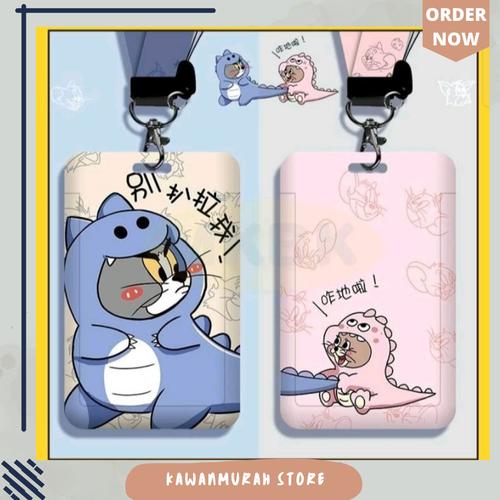 Jual Lanyard ID Card Tom & Jerry Lucu / Name Tag Holder Tom & Jerry ...