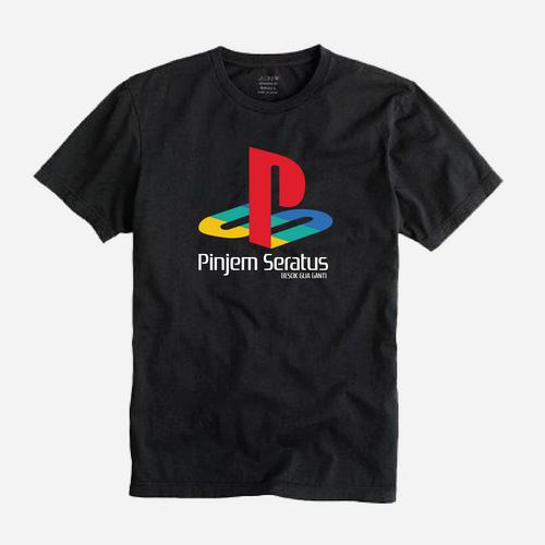 Jual T-SHIRT KAOS PLESETAN PS PINJAM SERATUS BAJU KATA KATA KEREN - S ...
