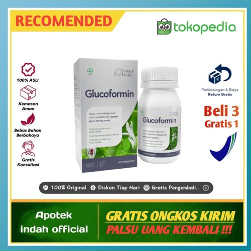 Jual Glucoformin 100% Original asli obat diabetes kencing manis herbal ...