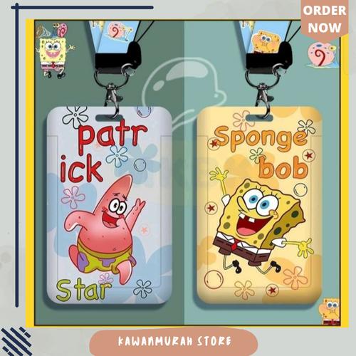 Jual Lanyard Spongebob & Patrick Lucu / Name Tag Spongebob / ID Card ...