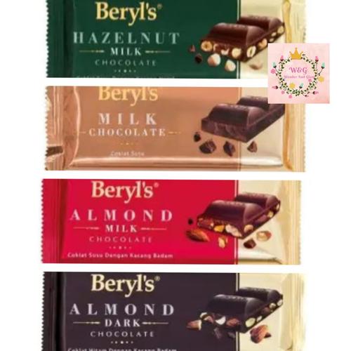 Jual Beryl's Chocolate 90 Gr | Coklat Beryls 90 Gram Halal - Almond ...