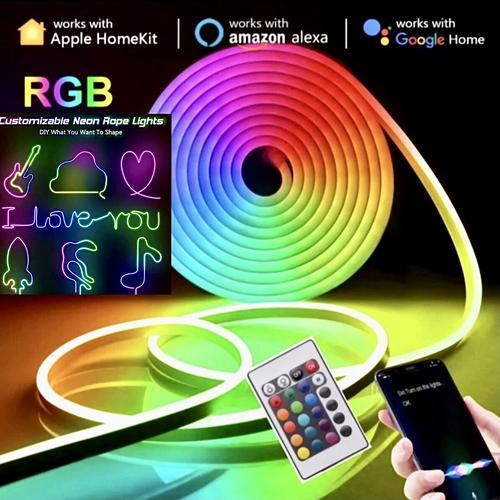 Jual RUNNING NEON FLEX RGB LAMP MUSIC WATERPROOF - 5 METERS, RGB MUSIC ...