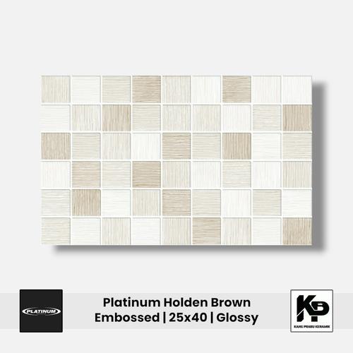 Jual Keramik PLATINUM CERAMICS Holden Brown Embossed 25x40 - Jakarta Pusat - Putra Prabu Keramik ...