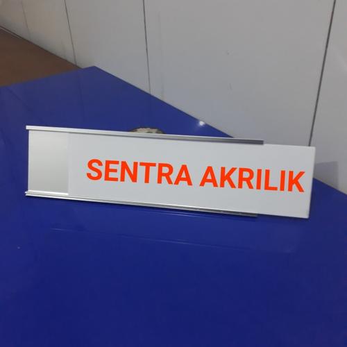 Jual Frame Papan Nama 9x30 cm + Plat Nama Alumunium Sign Door Sliding ...