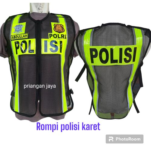 Jual Rompi polisi jaring transparan rompi karet rompi polisi termurah ...
