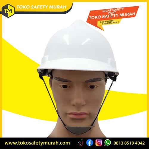 Jual Helm SNI MURAH KOMPLIT 1 Set Safety AAA V Guard + Fastrack + Tali dagu - Putih - Jakarta ...