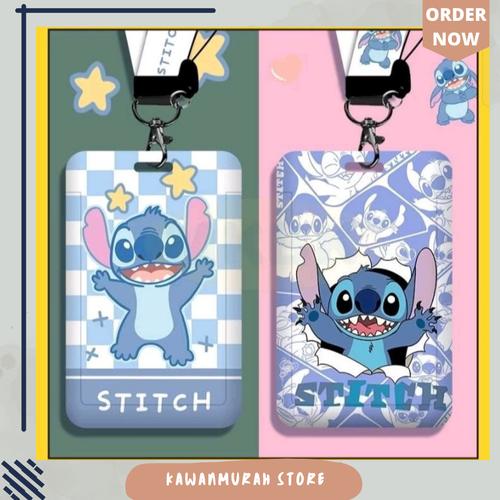 Jual Name Tag Anak Sekolah Lucu Motif Stitch / ID Card Holder Cute ...